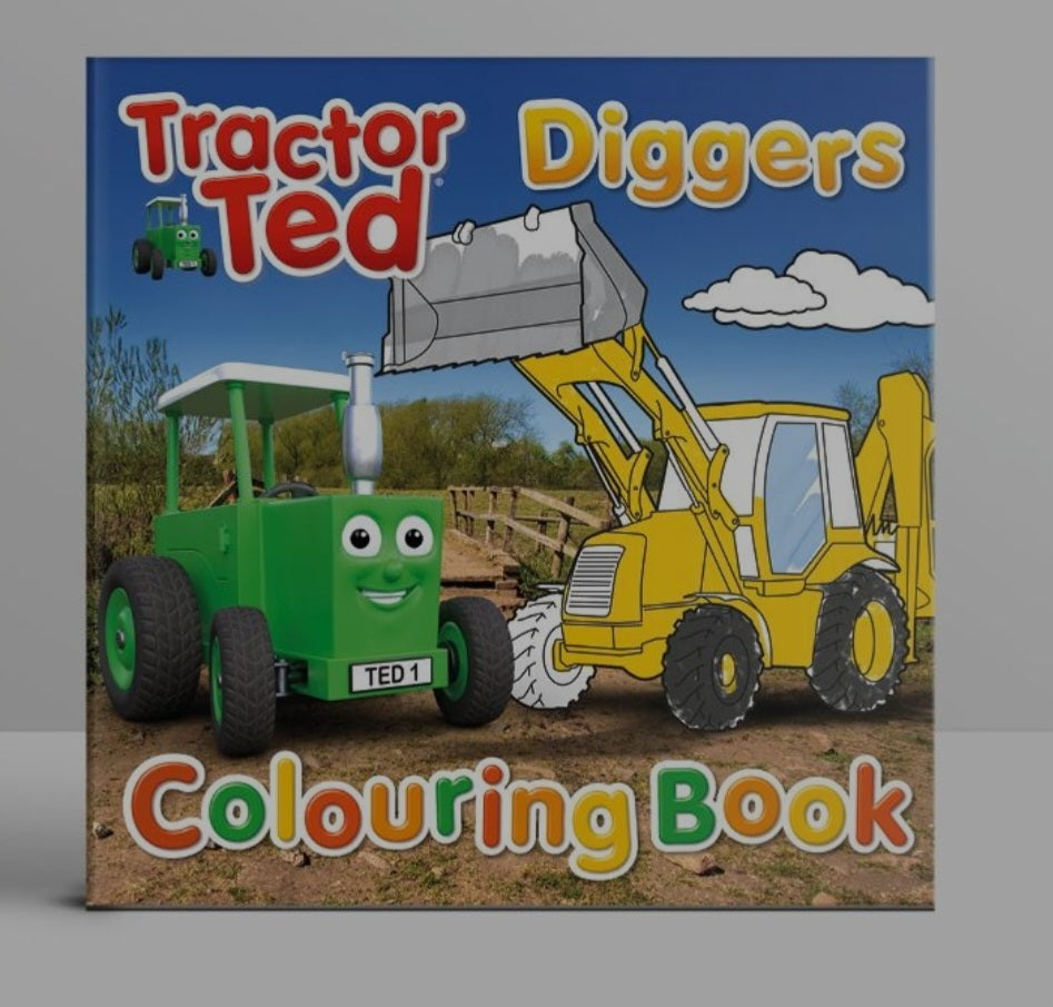 Tractor Ted Digger Colouring Book – White House Farm Toys